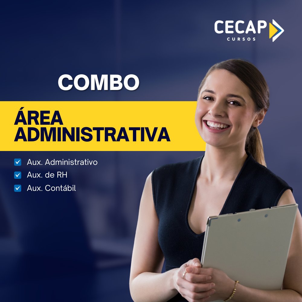 Cecap Cursos - cod: 002 - Combo Área Administrativa